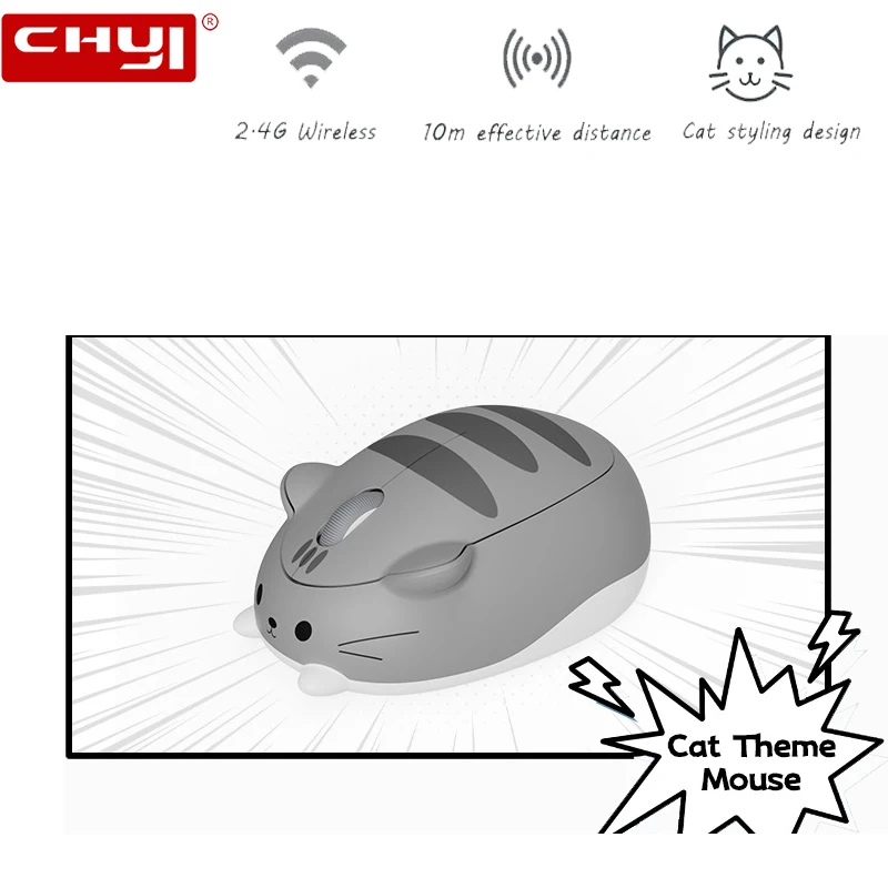 Cute-Cat-Wireless-Mouse-Ergonomic-Bottom-Small-Anti-Slip-And-Portable ...