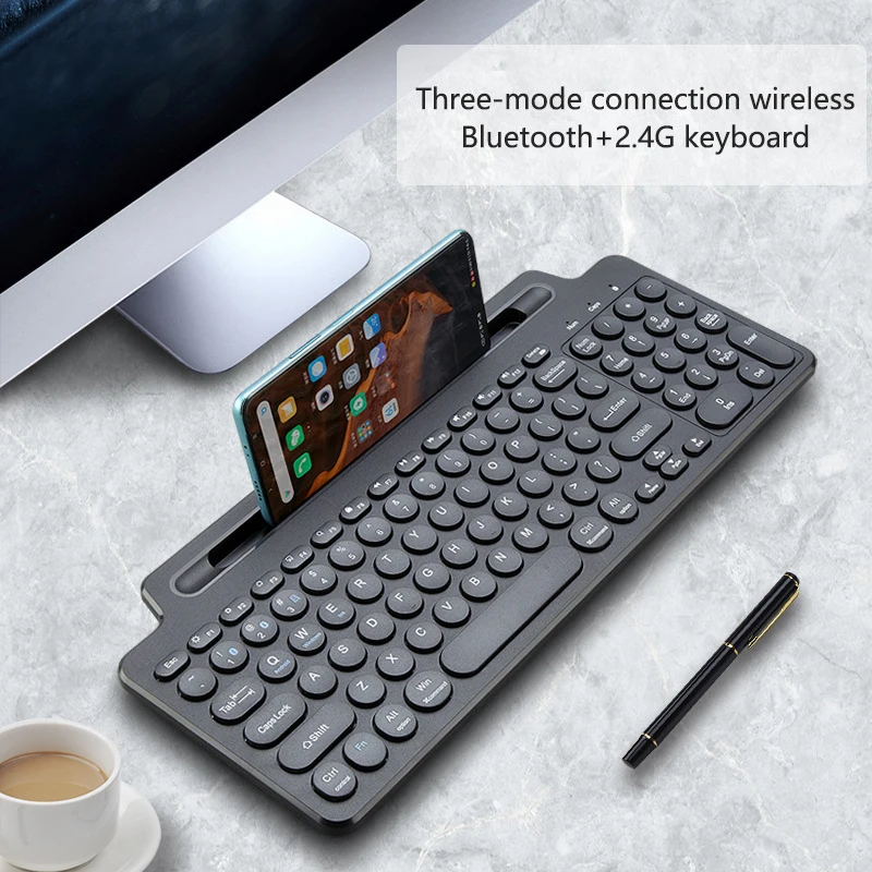 Bluetooth-Wireless-Keyboard-Card-Slot-Keyboard-2-4G-Tablet-Phone ...