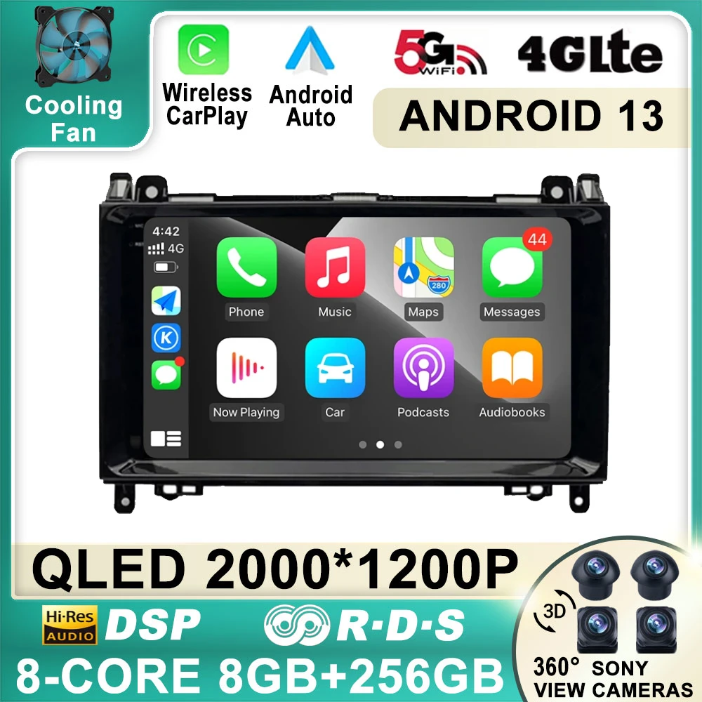 9 Inch Android 12 Car Radio Multimedia Player Dsp Carplay For Mercedes ...