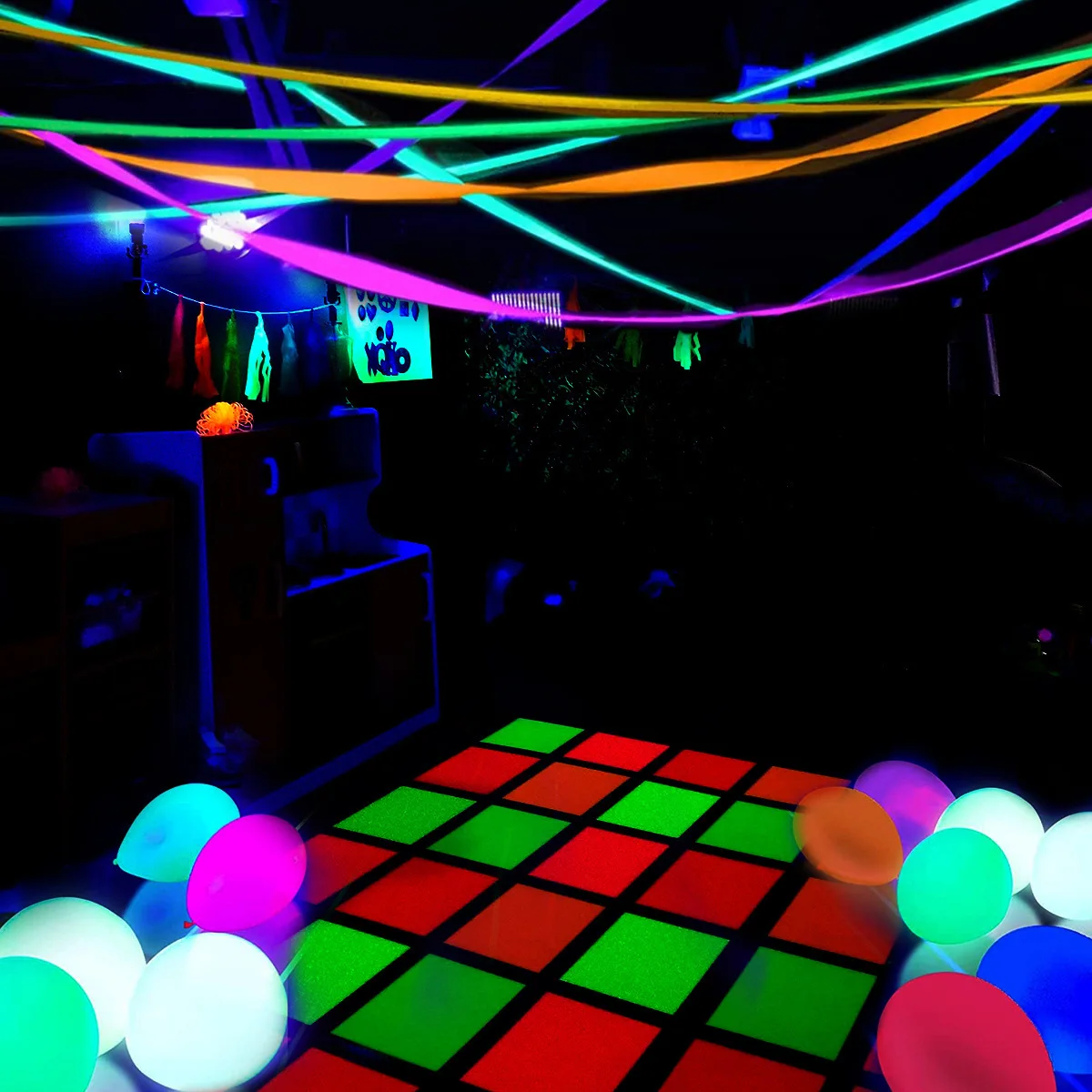 Black Light Party Decoration Ideas