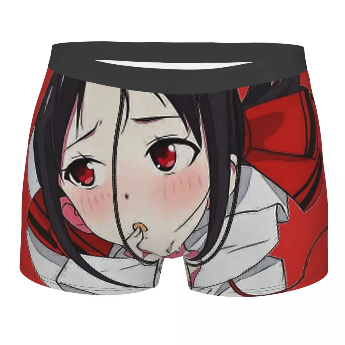 Kaguya sama Love is War Red Underpants Breathbale Panties Men's Underwear Sexy Shorts Boxer ...