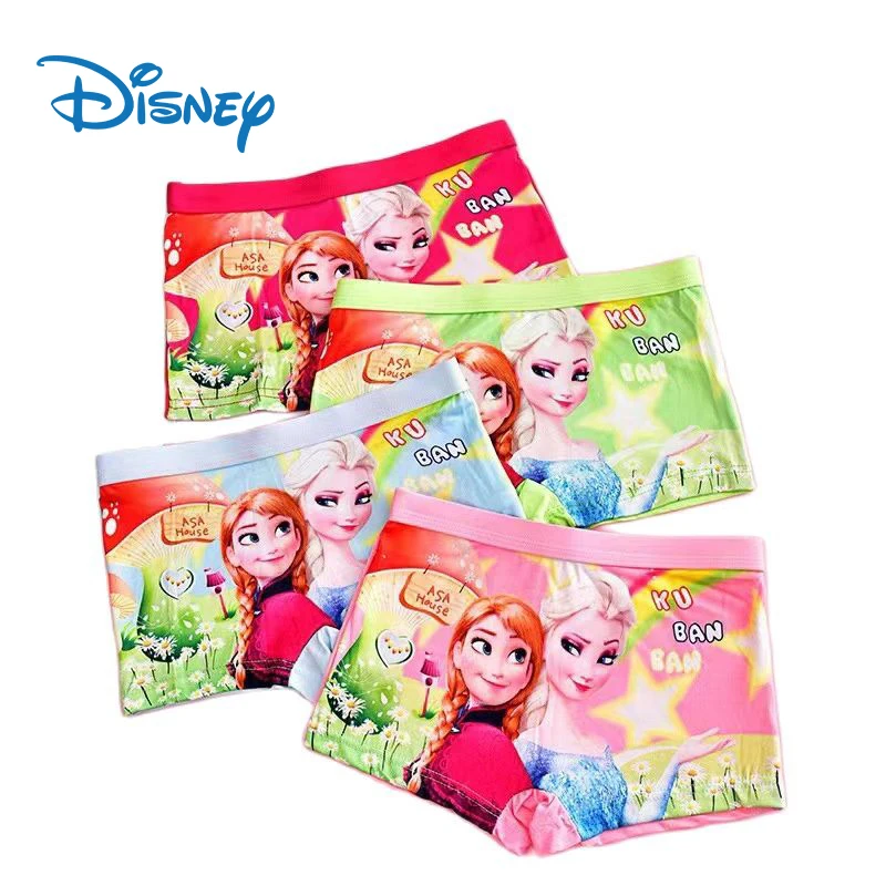 4Pcs-Lot-Disney-Kids-Girls-Underwear-Cotton-Frozen-Elsa-Baby-Girls ...