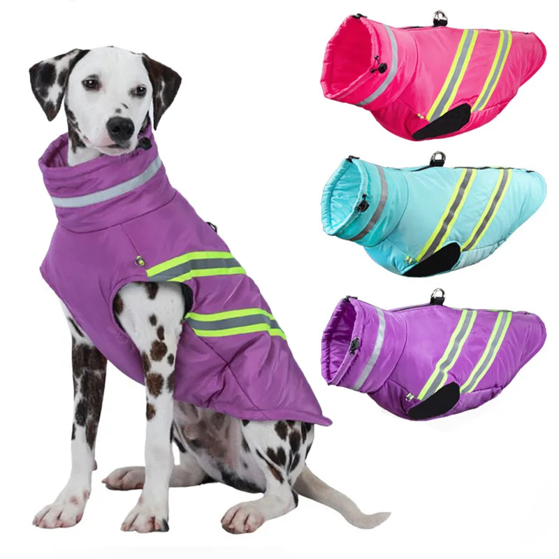 Warm Pet Dog Jacket Coat for Small Big Dogs Cat Hiking Thicken Fleece ...