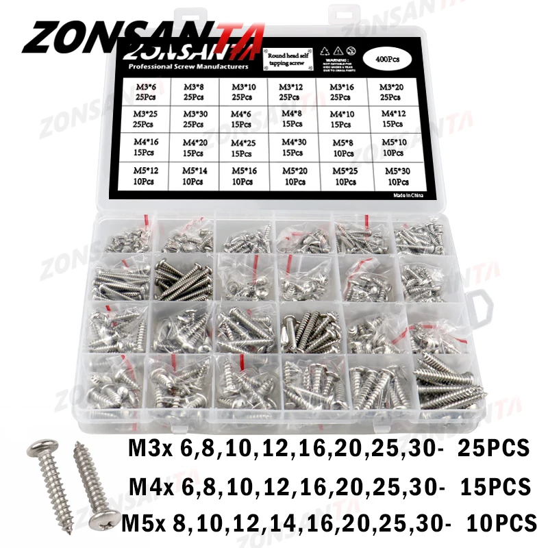 M1.2 M1.4 M1.7 M2 M3 M4 304 스테인레스 스틸 작은 필립스 팬 크로스 라운드 헤드 셀프 태핑 나사 나무 나사 세트 키트 상자| | - AliExpress