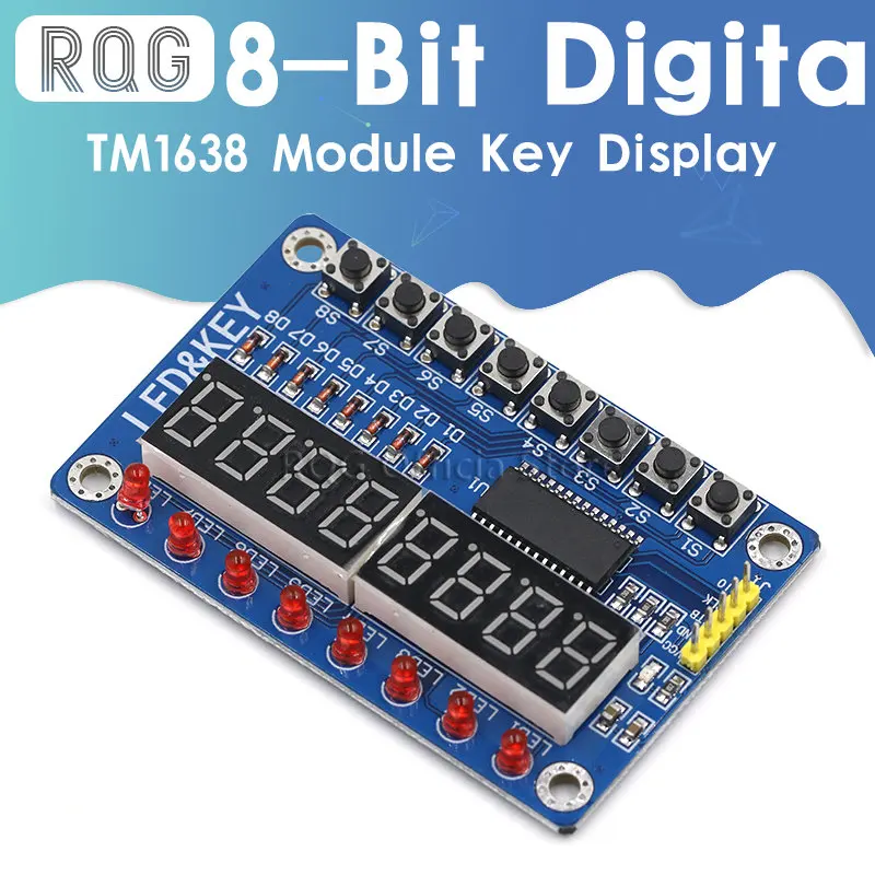 Pantalla de teclas de módulo TM1638 para AVR Arduino, nuevo tubo LED ...