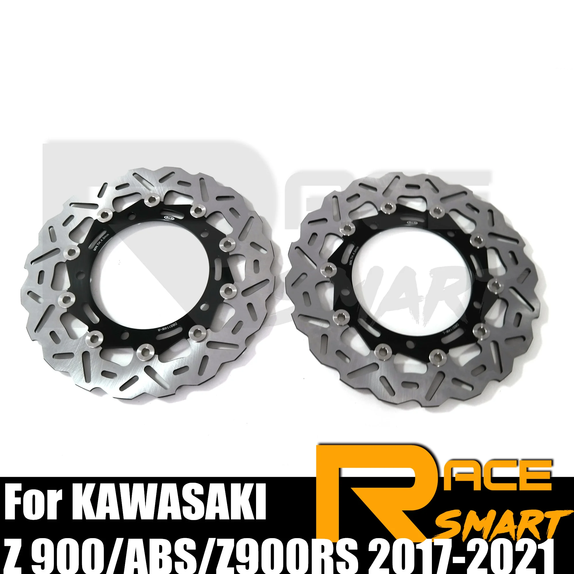 Z900 2017 - 2022 Motor CNC Floating Front Brake Discs Rotors For ...