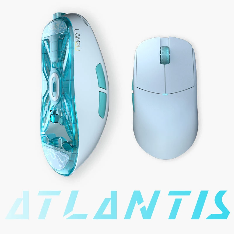 Lamzu Atlantis 55g Wireless Superlight Gaming Mouse - White - Mouse ...