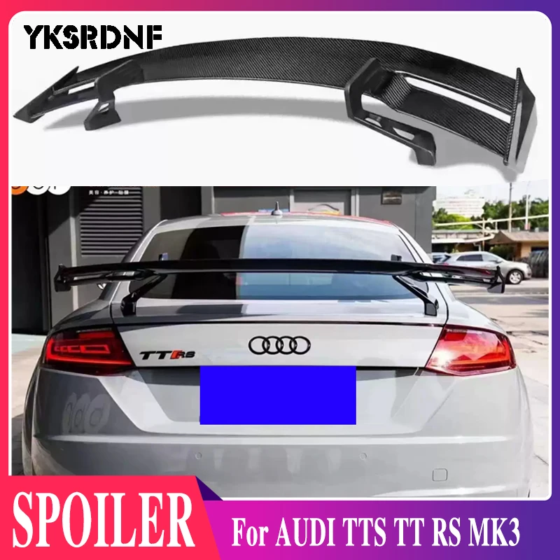 Car Styling TT RS MK3 warhead speed Style Carbon Fiber Rear Spoiler ...