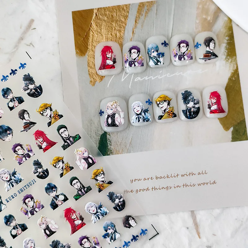 Black Butler Nail Art