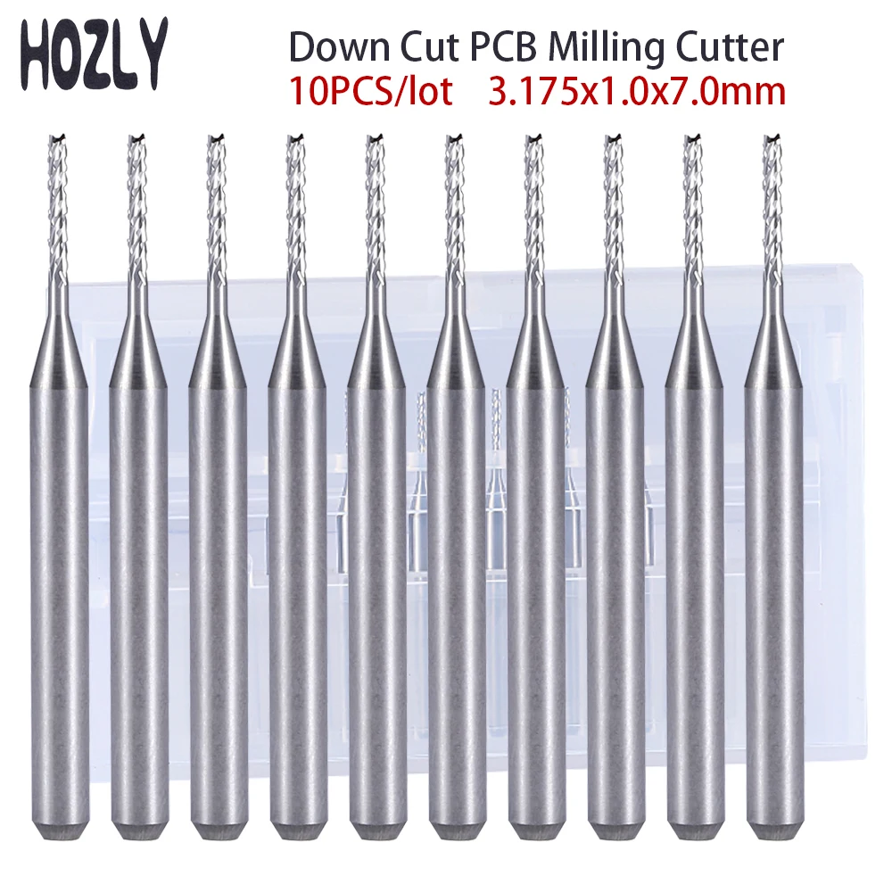 Hozly-PCB-Milling-Cutter-10Pcs-3-175x1-0x7-0mm-Left-Corn-Teeth-Cnc ...