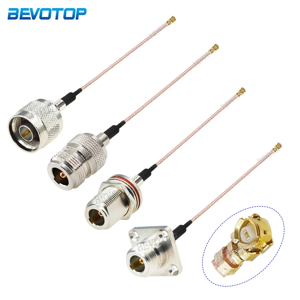 1Pcs RG-178 U.FL IPX-1 Female to N Male/Female Straight Connector N to ...