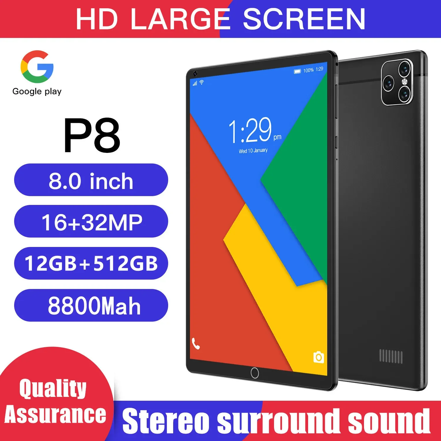 2023-Gobal-Version-P8-Cheap-Tablet-Pc-8-Inch-Android-12-Bluetooth-12GB ...