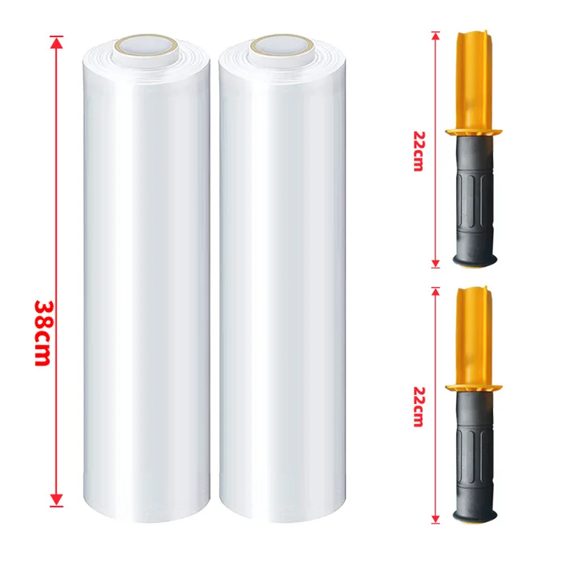 Clear-Plastic-Stretch-Wrap-Film-Roll-Industrial-Strength-38-cm-with ...