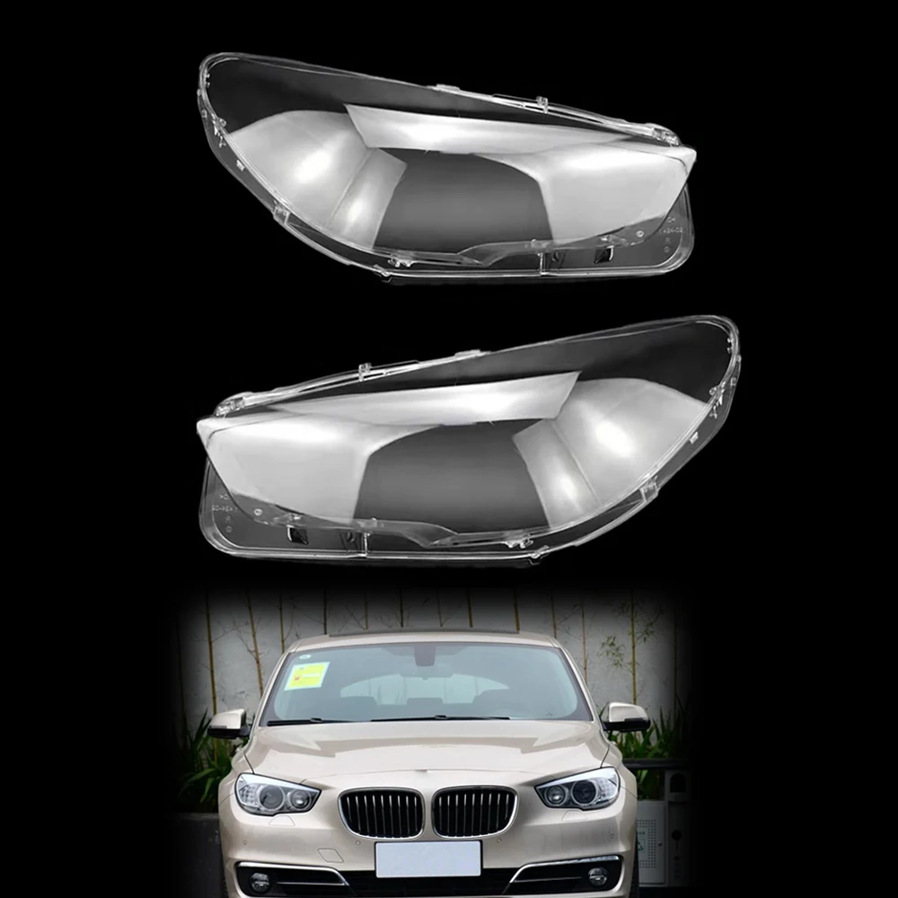 Pair For Bmw F07 5 Series Gt Car Front Headlight Lens Cover Shell 520 ...