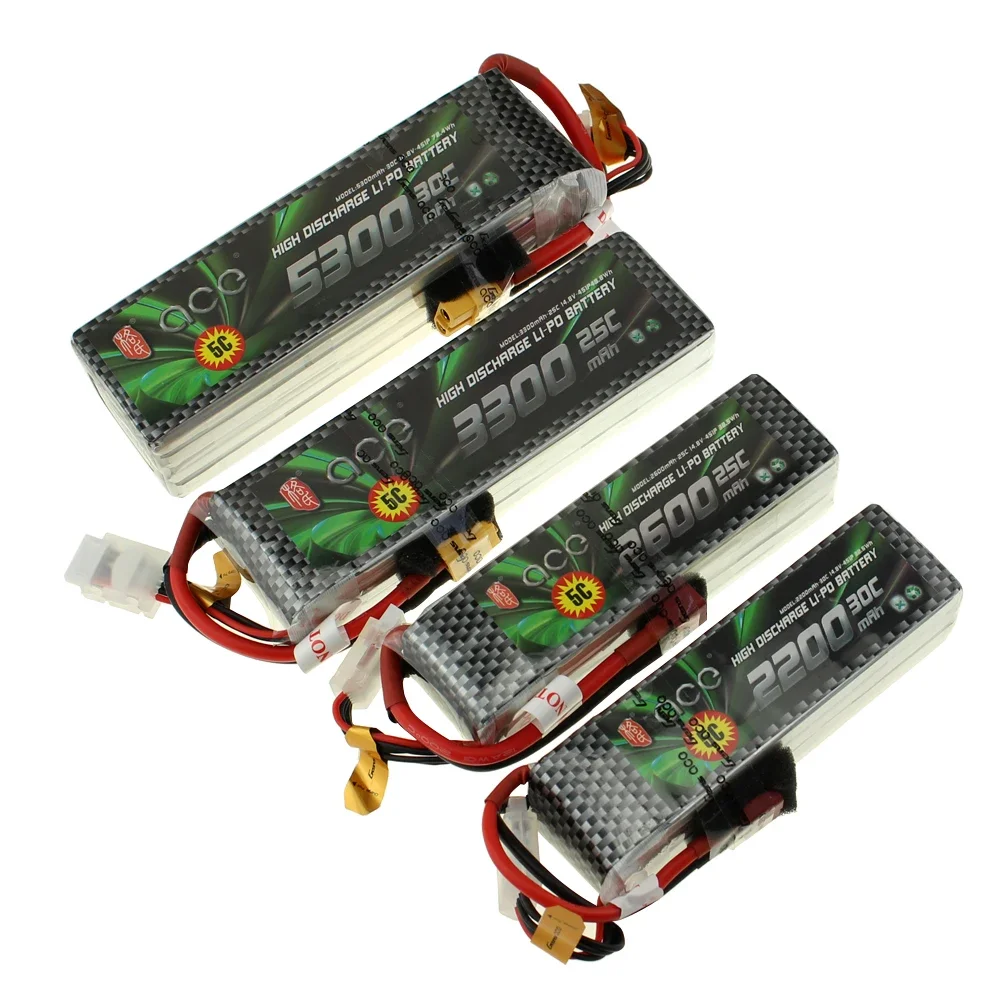 4S Lipo Battery Gens ACE Lithium Batteries 14.8V 4S 2200 2600 3300 ...