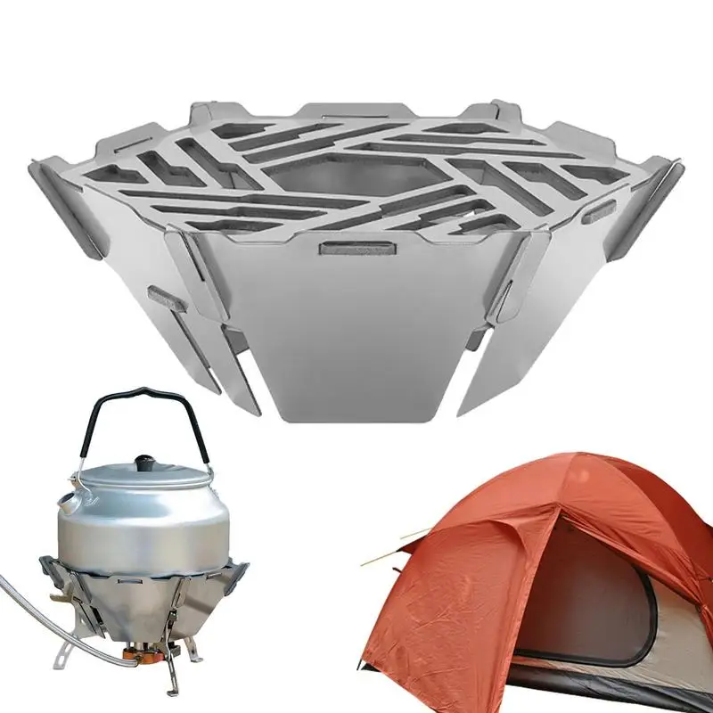Outdoor-Camping-Gas-Stove-Rack-Stainless-Steel-Furnace-Frame-Camp-Stove ...