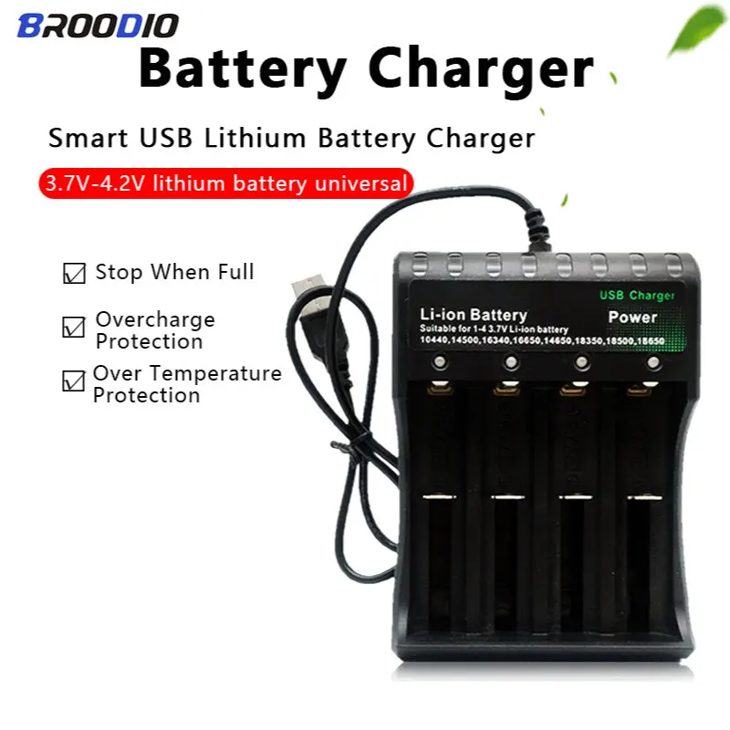 Smart-Lithium-Battery-Charger-3-7V-Li-ion-Battery-Charging-For-18650 ...
