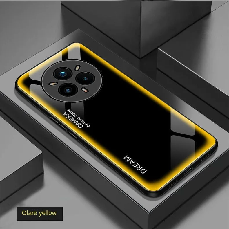 For OPPO Realme 14 Pro Plus Case Hard Tempered Glass Gradient ...