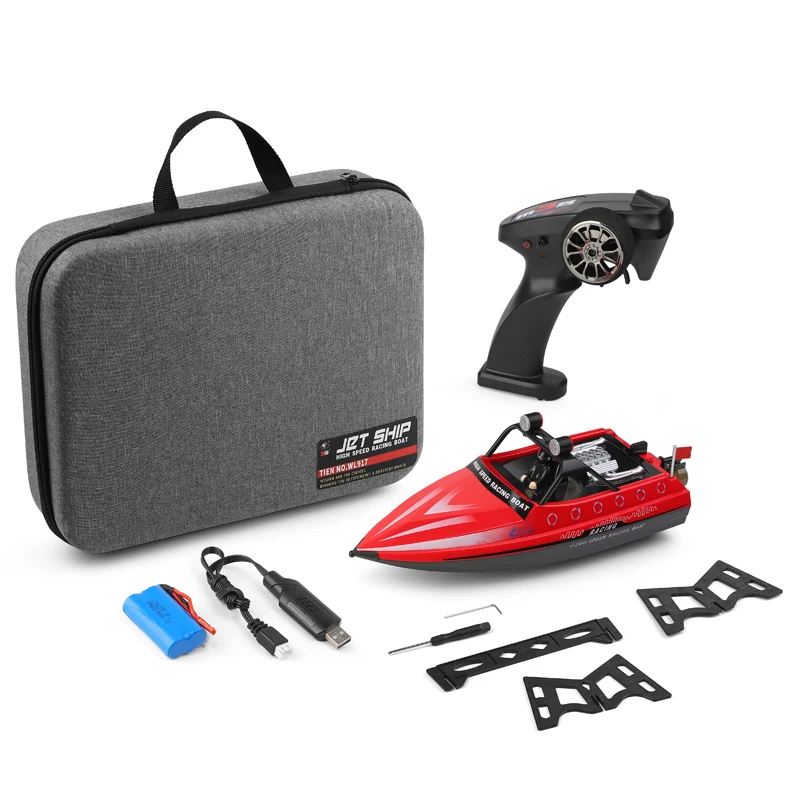 WL917-Remote-Control-Boat-Speedboat-with-Built-in-Lighting-Propeller ...