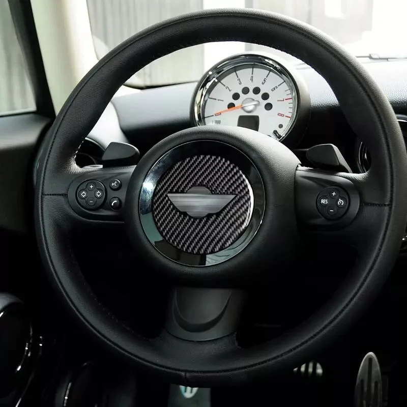 Car-Carbon-Fiber-Steering-Wheel-Cover-Stickers-Decal-Interior-Trim-For ...