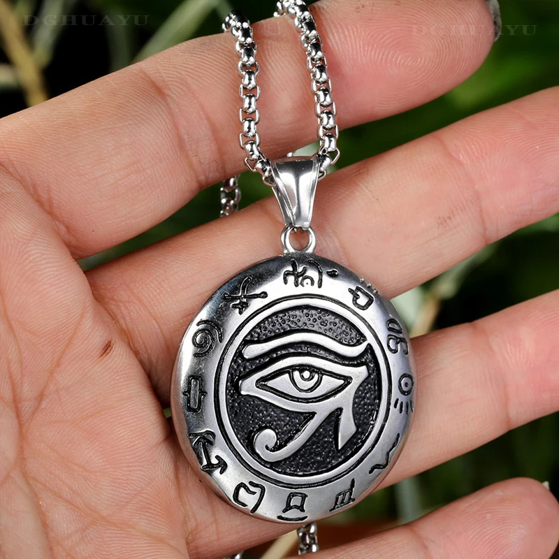 316L-Stainless-Steel-Ancient-Egypt-Eye-of-Horus-Pendant-Necklace ...