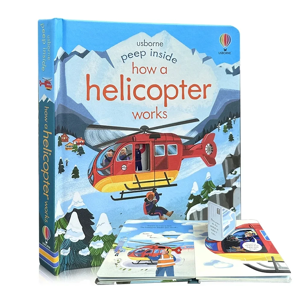 How A Helicopter Works Peep Inside English Picture Flip Book Children ...