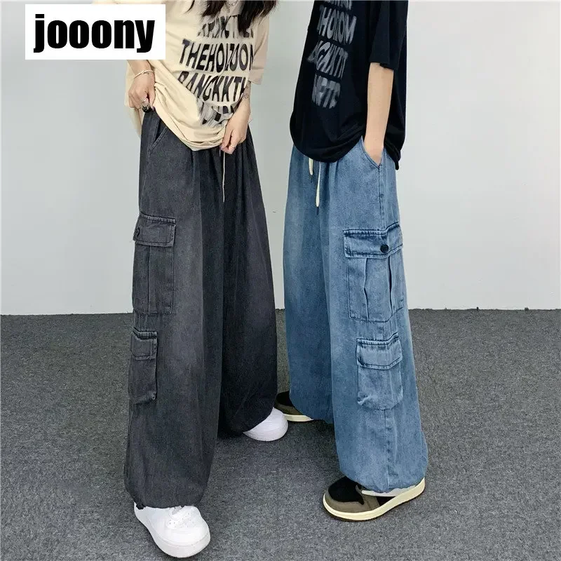 2022-fr-hling-Herbst-Koreanische-Mode-Lose-Gerade-Hosen-Harajuku-Cargo ...