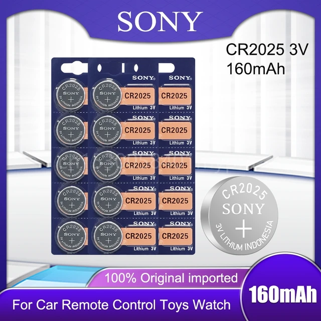 SONY Original CR2025 DL2025 ECR2025 BR2025 2025 3V Lithium Button Cell ...