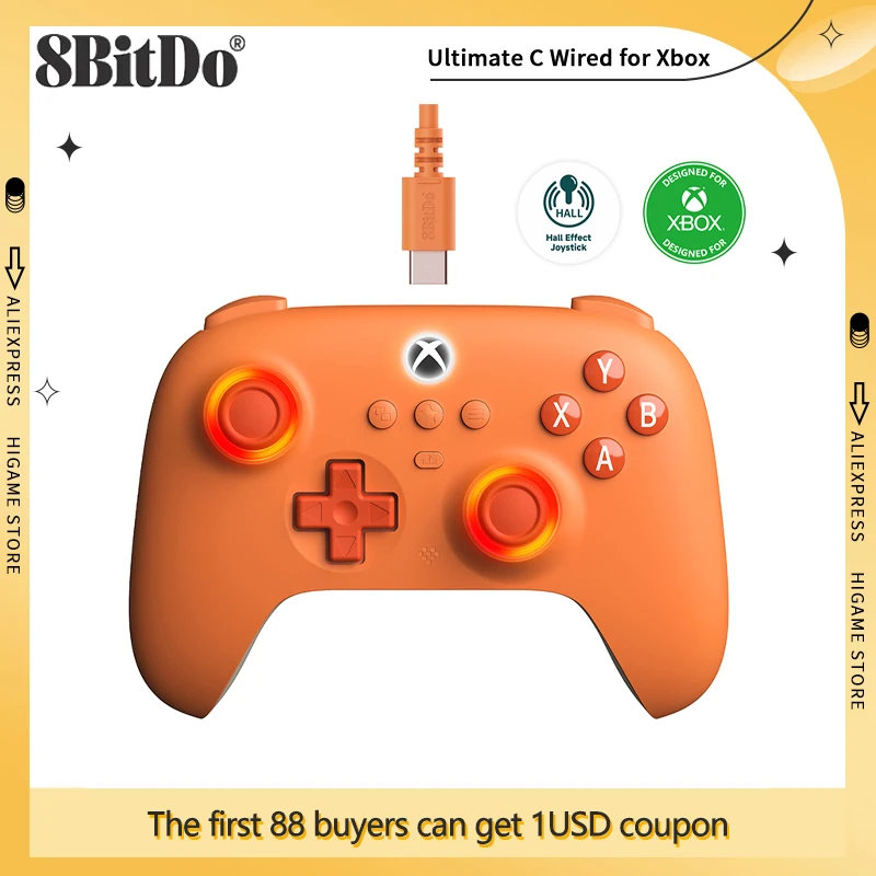 8Bitdo-Ultimate-C-Wired-Controller-For-Xbox-Support-For-Xbox-Series-X-S ...