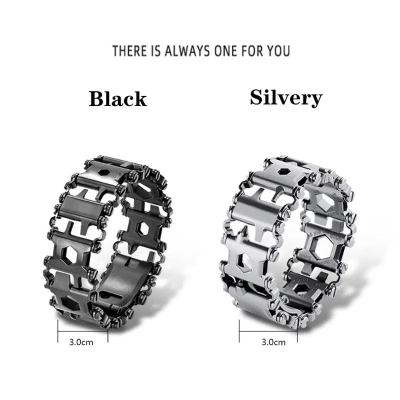Tread-Bracelet-29-In-1-Multi-Tool-Bracelets-Stainless-Steel-Men-Outdoor ...
