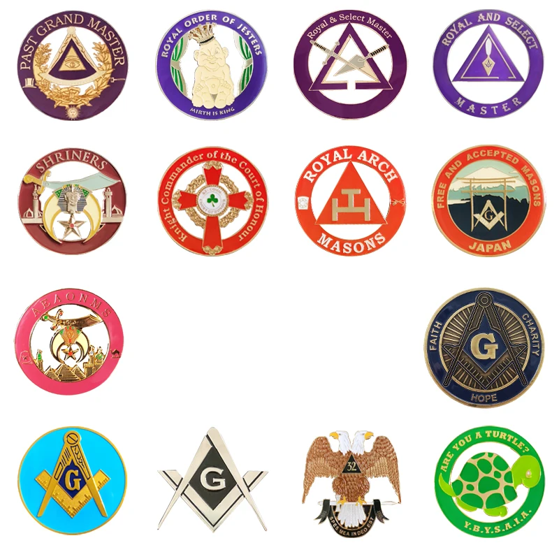 Freemason Masonic Car Emblem Stickers Metal G With Eagle Turtle Animal ...