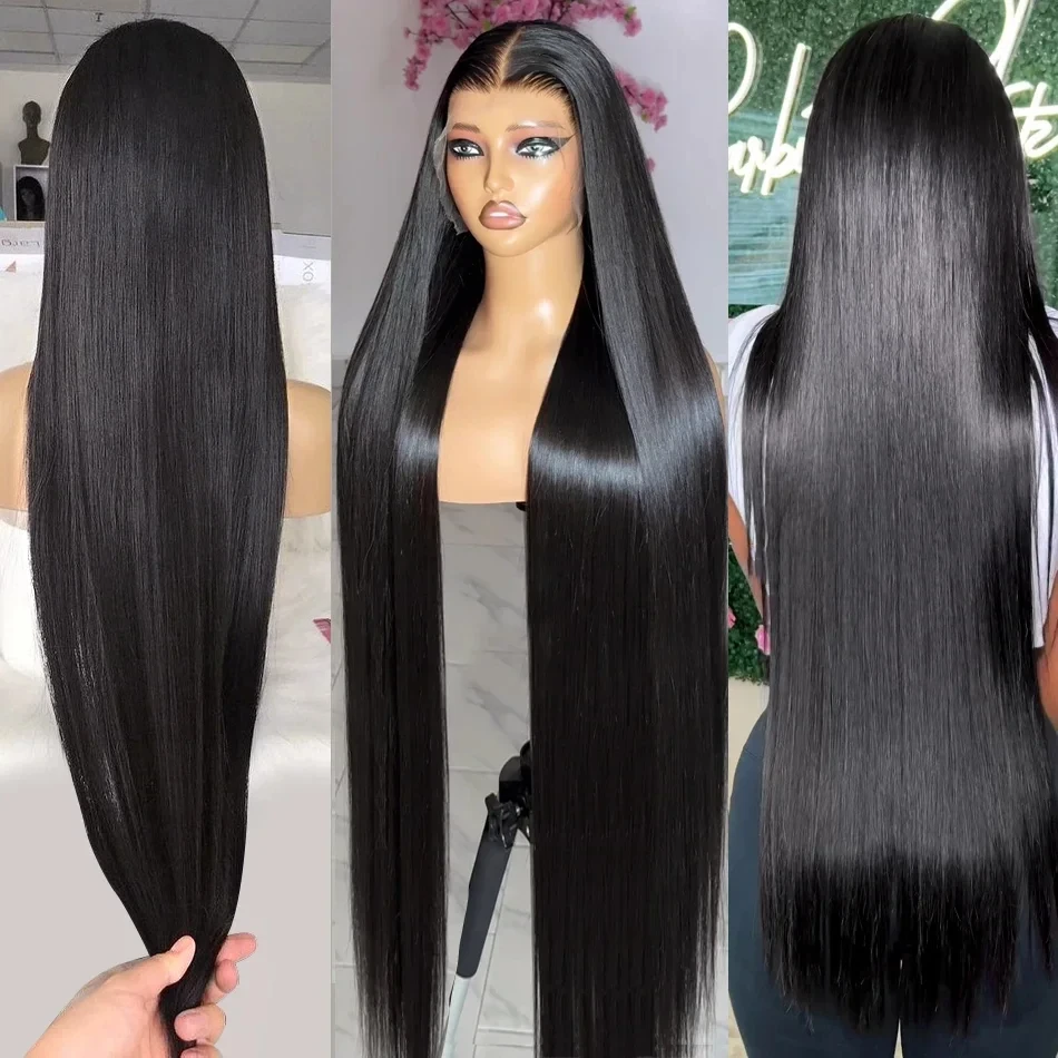 40-Inch-13x6-Hd-Lace-Frontal-Wig-Read-To-Go-Glueless-Straight-5x5-13x4 ...