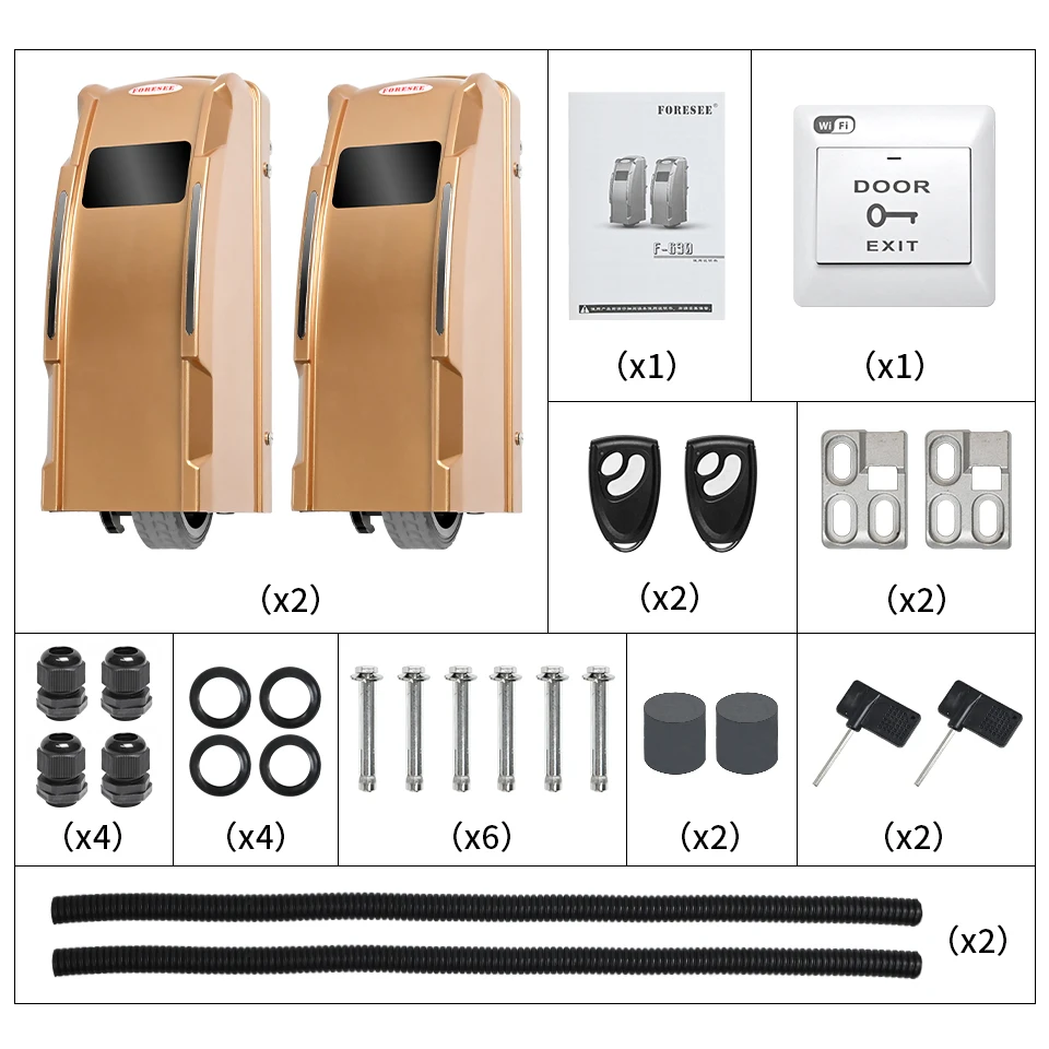 F-630-24V-DC-Dual-Wheel-Swing-Gate-Opener-Access-Control-Exit-Switch ...