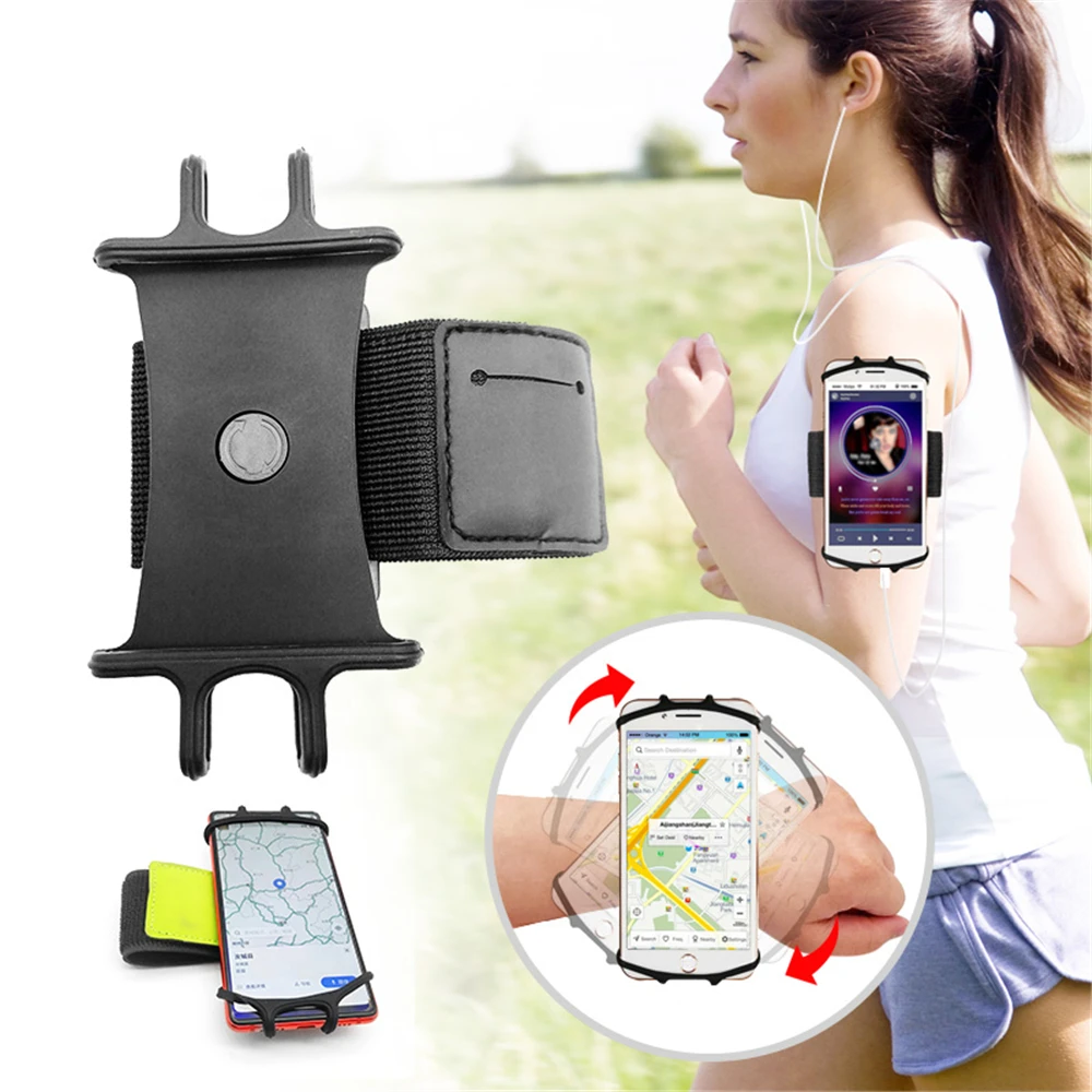 Universal Outdoor Sports Phone Holder Armband Wrist Case Gym Running ...
