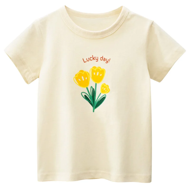 Flower-T-Shirts-Tops-for-Kids-Girls-Baby-Toddler-Girl-Summer-Clothing-T ...