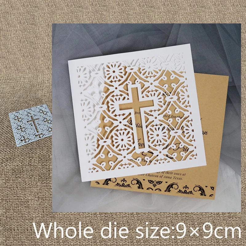 New Design Craft Metal Cutting Die die cuts Cross flower card ...
