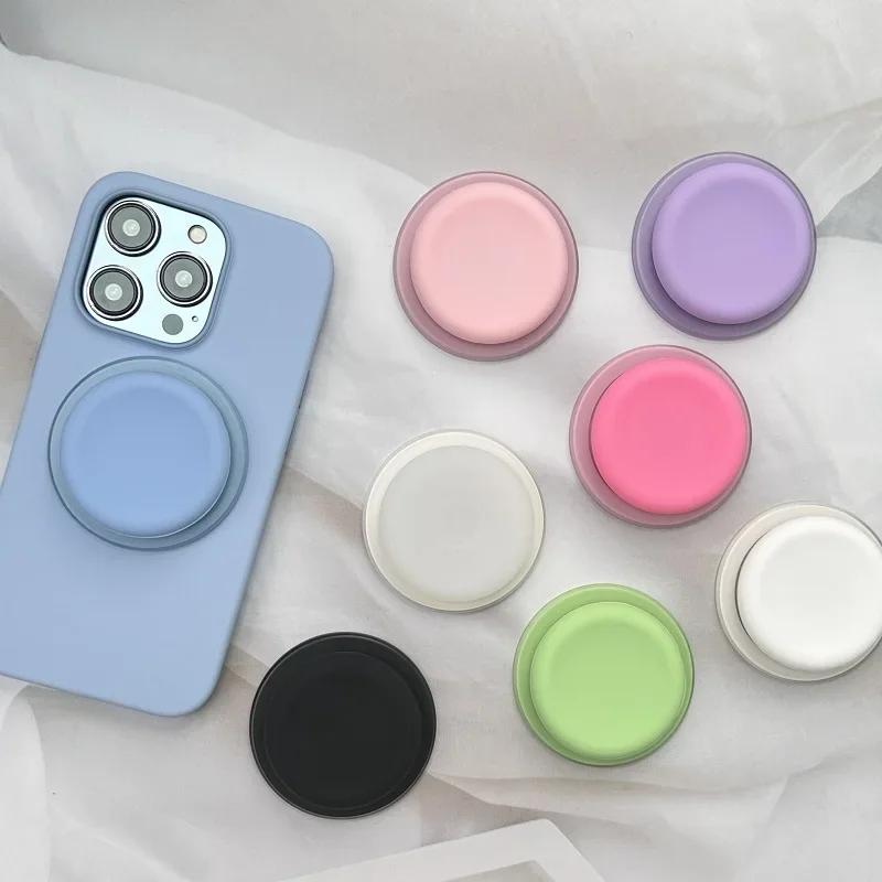 Anti-slip Silicone Magnetic Phone Grip Foldable Finger Holder Stand For ...