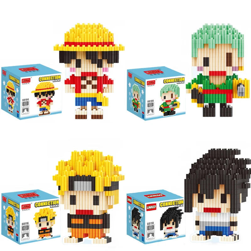 One-Piece-Naruta-Buliding-Blocks-Monkey-D-Luffy-Bricks-Mini-Action ...