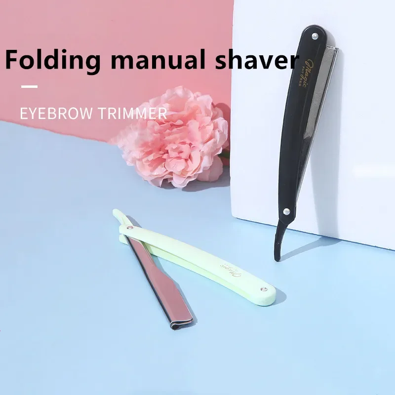 1PC-2-Colors-Professional-Manual-Shaver-Straight-Edge-Stainless-Steel ...