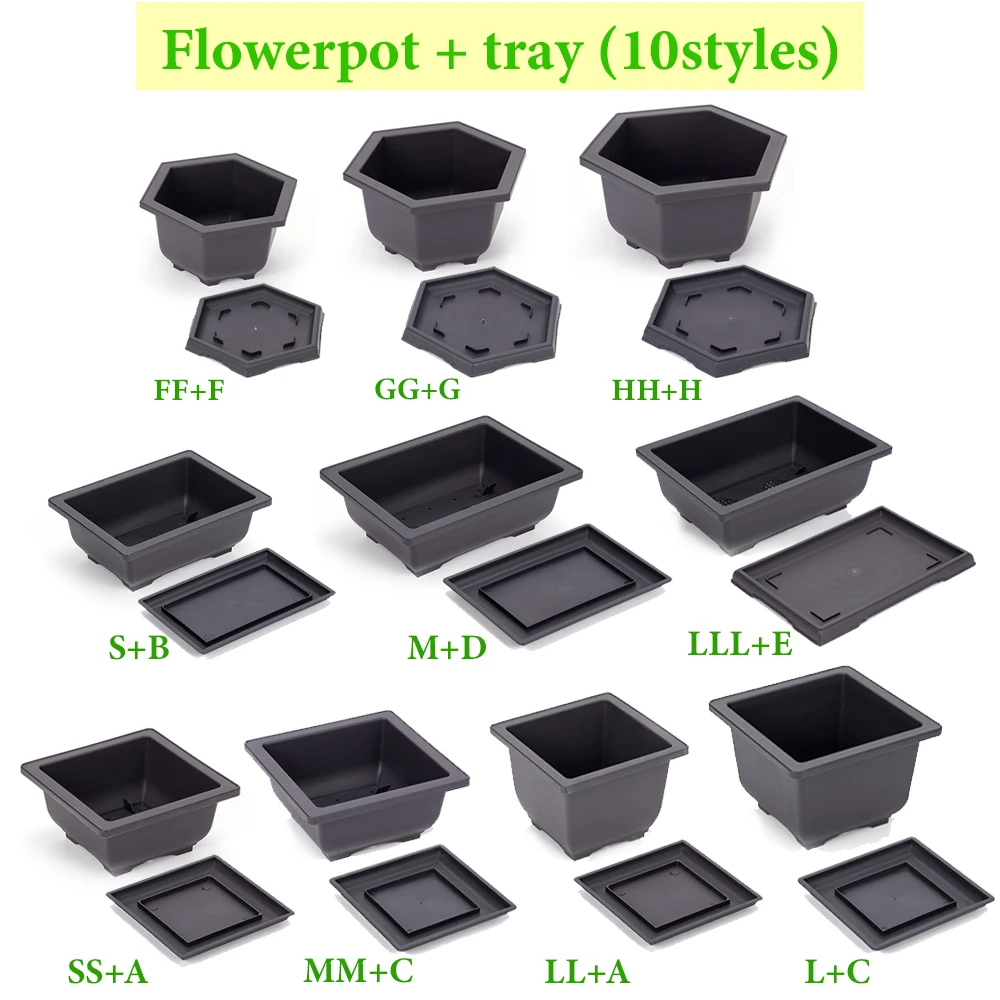 Pot de germination,Pot de fleurs rectangulaire en plastique,balcon ...