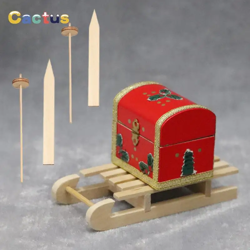 1Set-1-12-Dollhouse-Miniature-Christmas-Box-Sled-Snowboard-Xmas ...