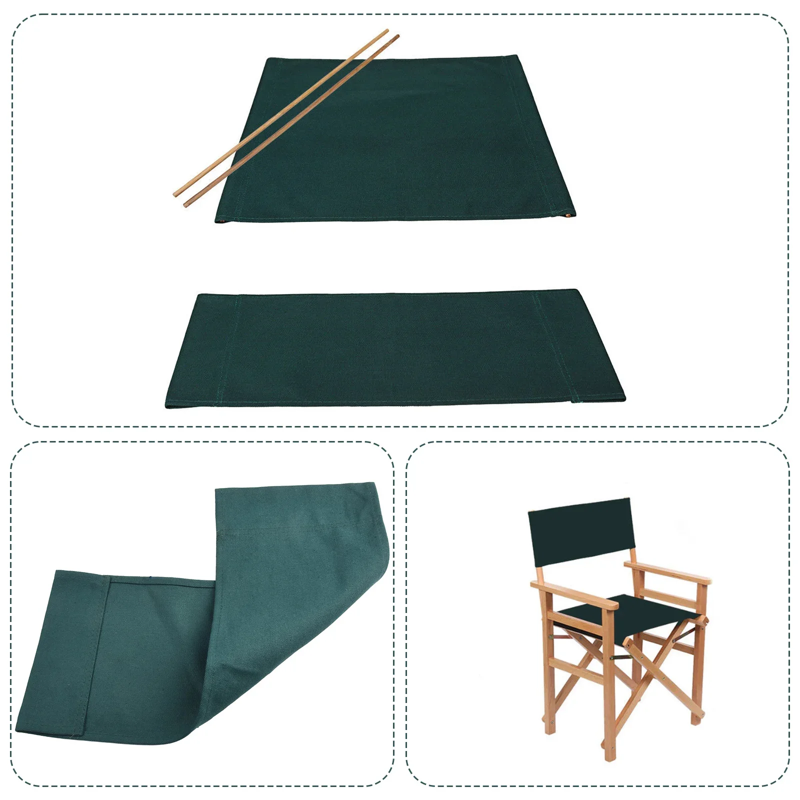 Casual Directors Chairs Cover Stool Protector Replacement Canvas Covers ...