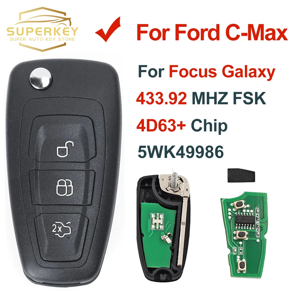 SUPERKEY-5WK49986-Flip-Remote-Car-Key-Fob-With-63-CHIP-For-2010-2012 ...
