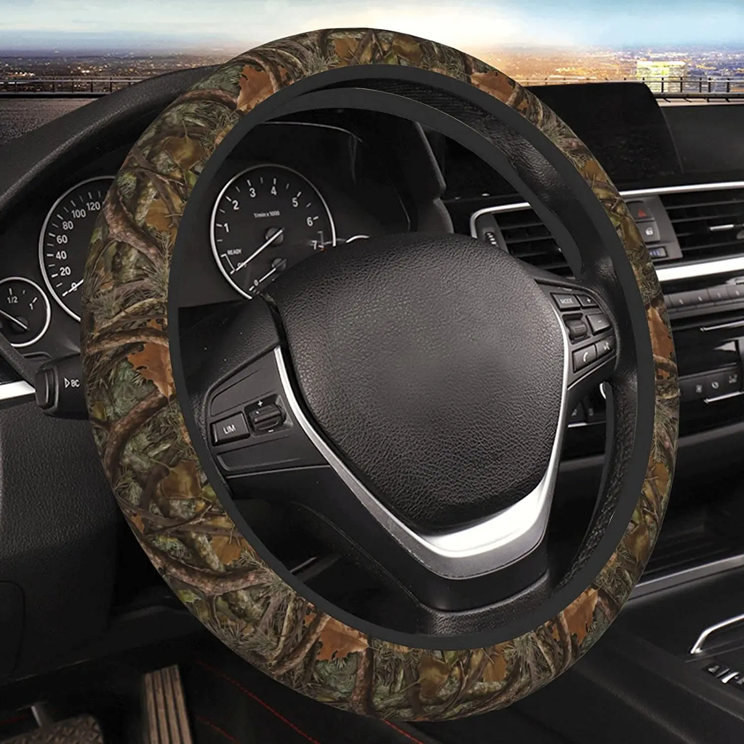 Bos-Camouflage-Stuurhoes-Neopreen-Universele-15-Inch-Auto-Stuurwiel ...