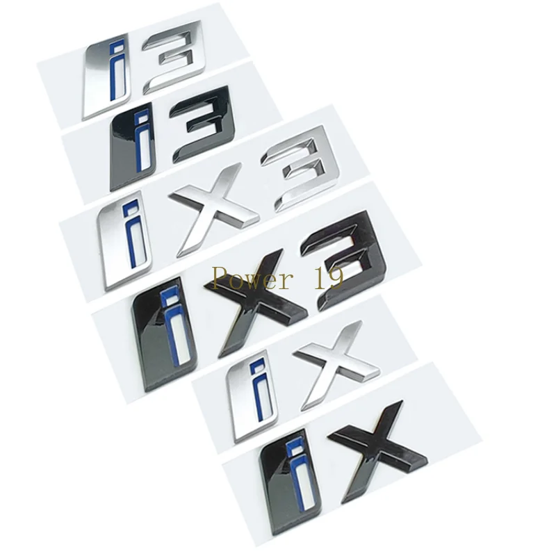 3D-Chrome-Logo-Black-Tail-Letter-Plastic-Emblem-Badge-Sticker ...