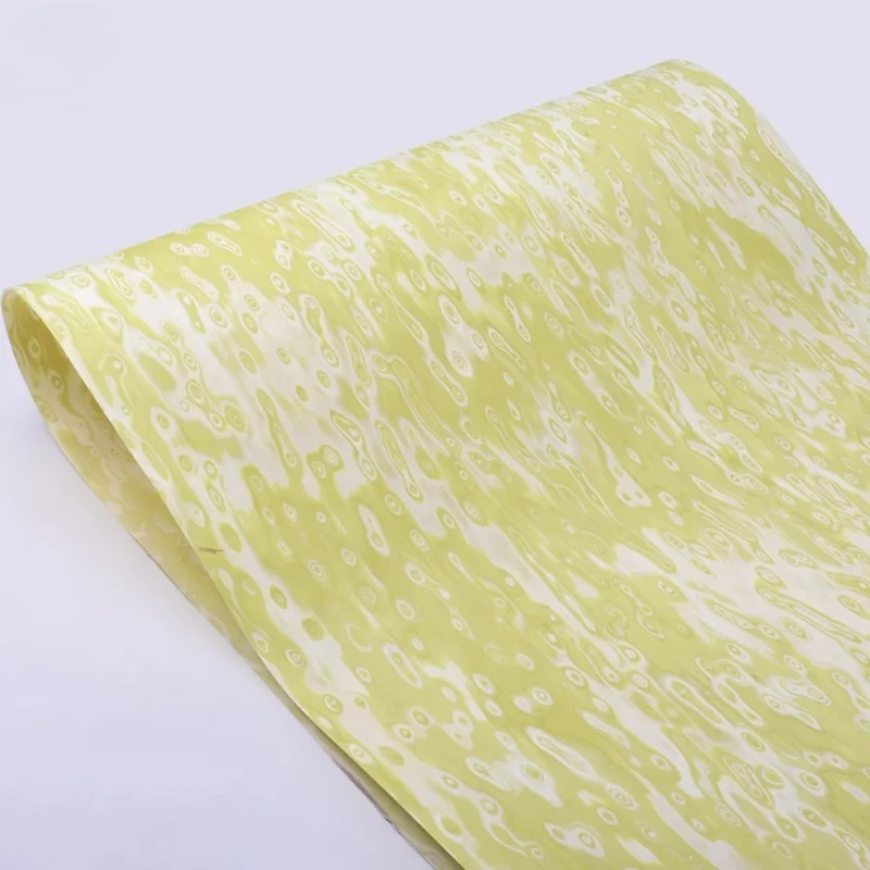 ALPI Lime Yellow Cat Eye Wood Veneer Bird Eye Panel Furniture Cabinet ...