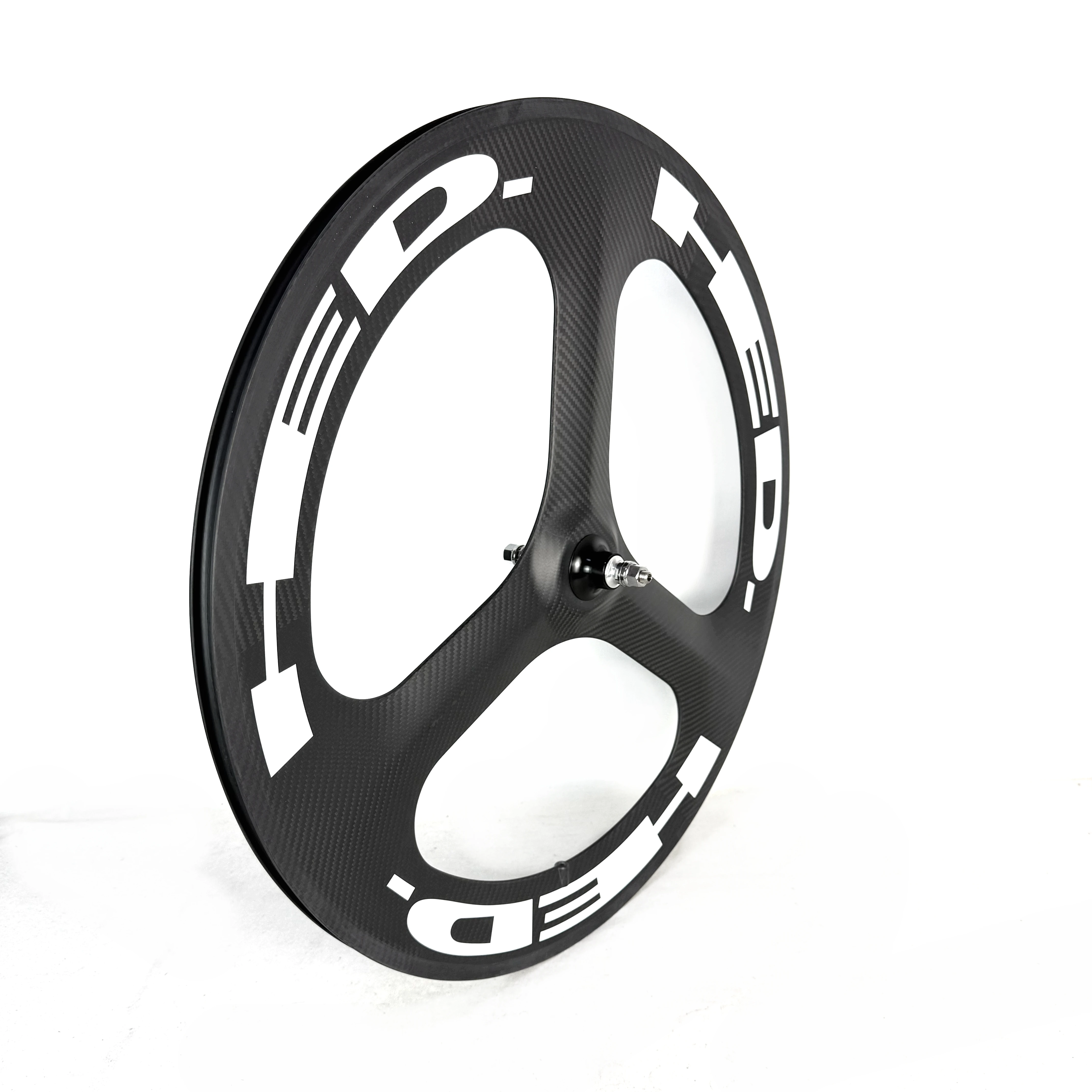 700C 3-spoke Carbon Wheels 70mm Depth 23mm Width Fixed Gear/road Hub ...