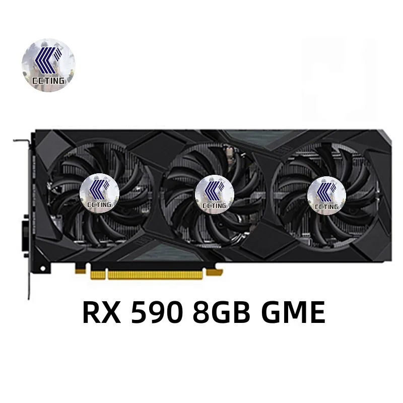 XFX tarjetas gráficas RX 590, 8GB, GME, AMD Radeon RX590, 8GB, GDDR5, 256 bits, GPU, mapa de ...