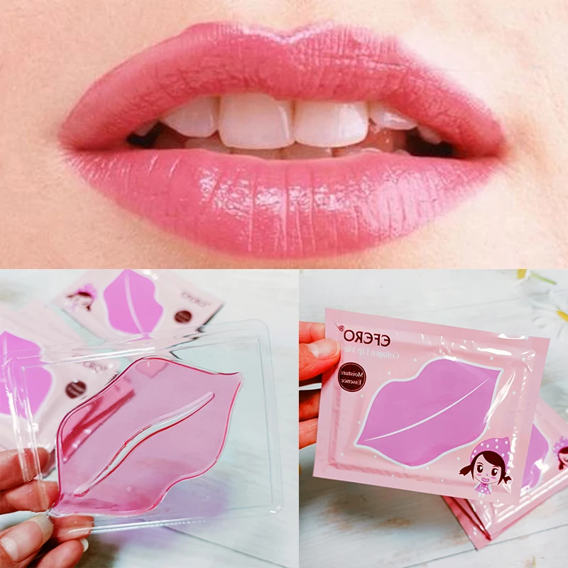 5-12Packs-Beauty-Super-Lip-Plumper-Pink-Crystal-Collagen-Lip-Mask ...