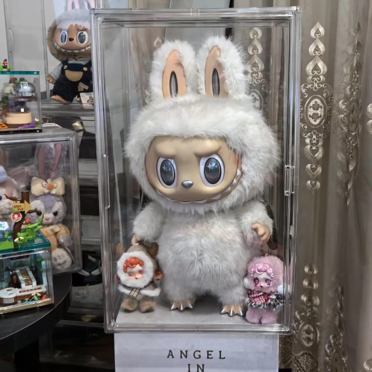 Zimomo Magnetic Door Openable Display Box Transparent Angel Dustproof ...